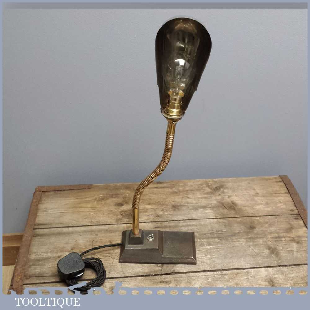 Rare Art Deco Vintage Industrial Goose Neck Desk Lamp – Anglepoise ...
