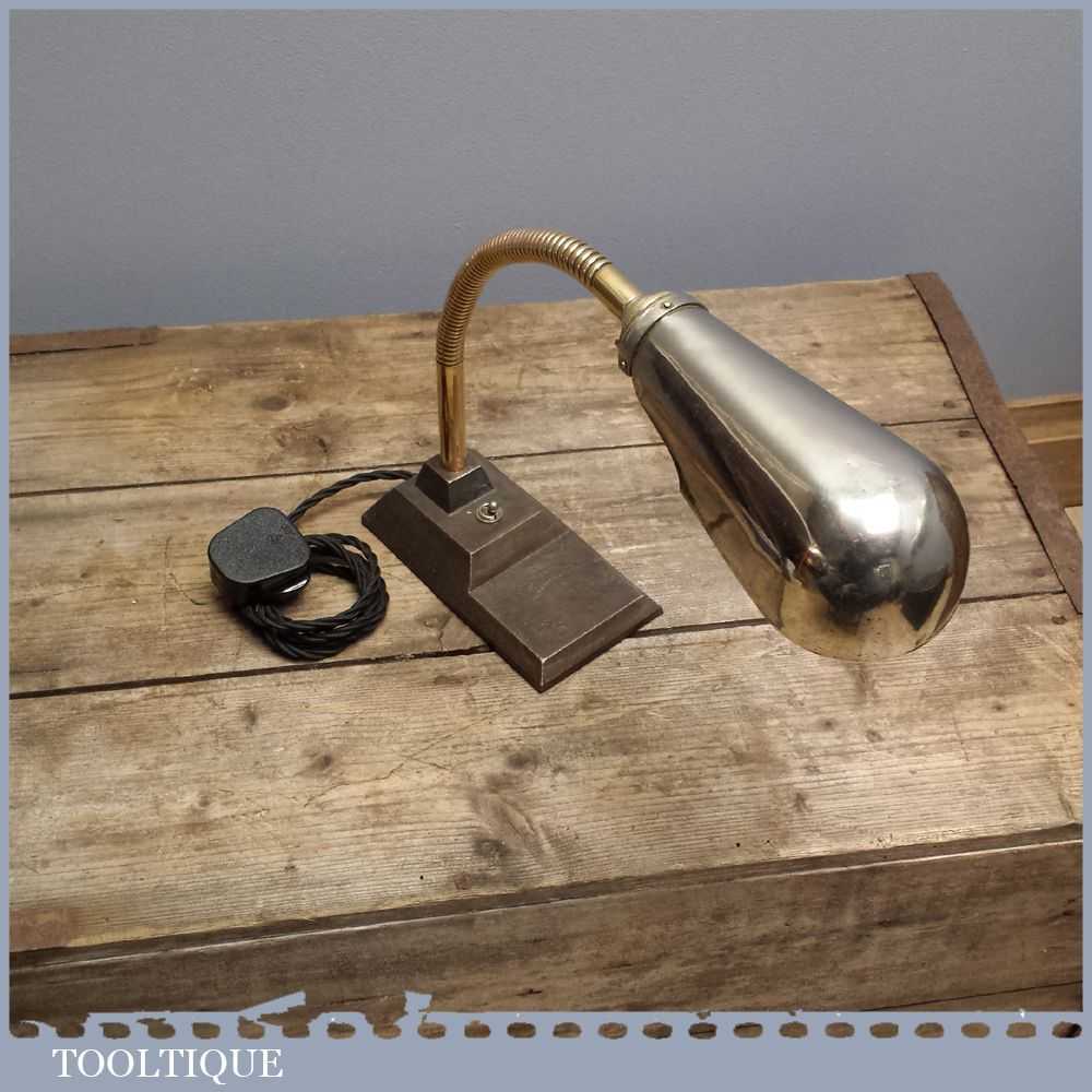 Rare Art Deco Vintage Industrial Goose Neck Desk Lamp – Anglepoise ...