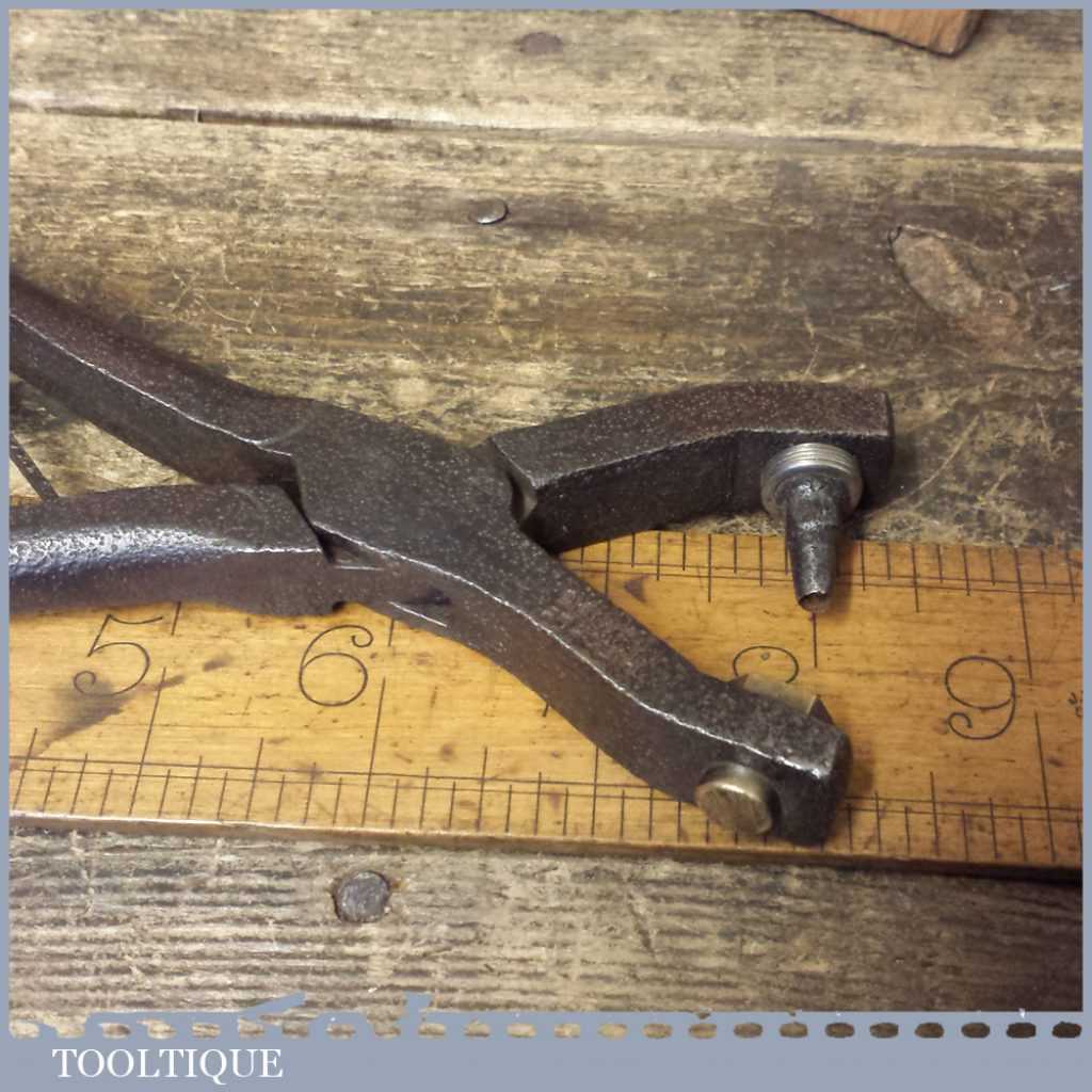 Vintage Pair Leatherworking Hole Punching Pliers – Good Condition ...