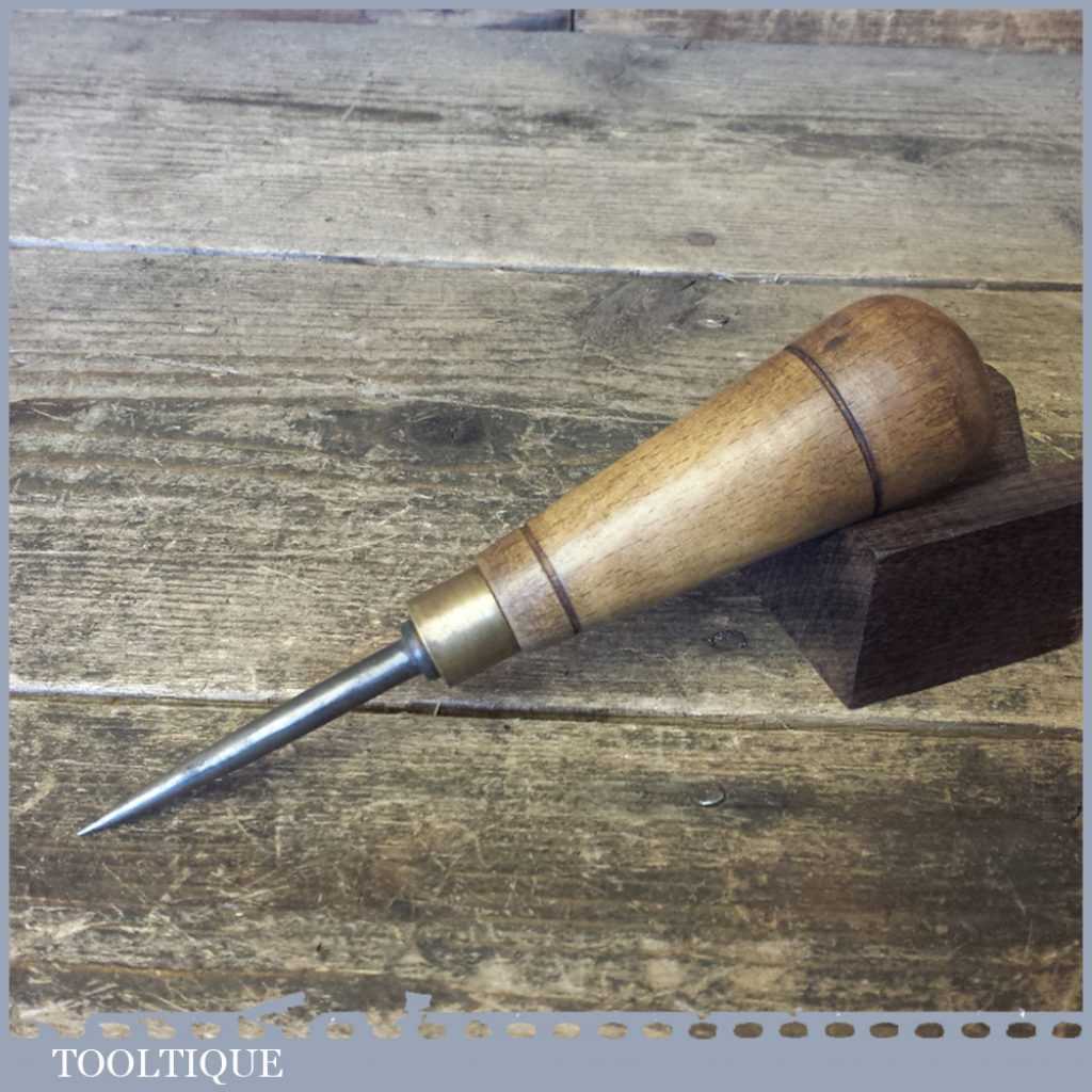 Vintage Leatherworking Heavy Duty Bradawl Beech Handle – Good Condition ...