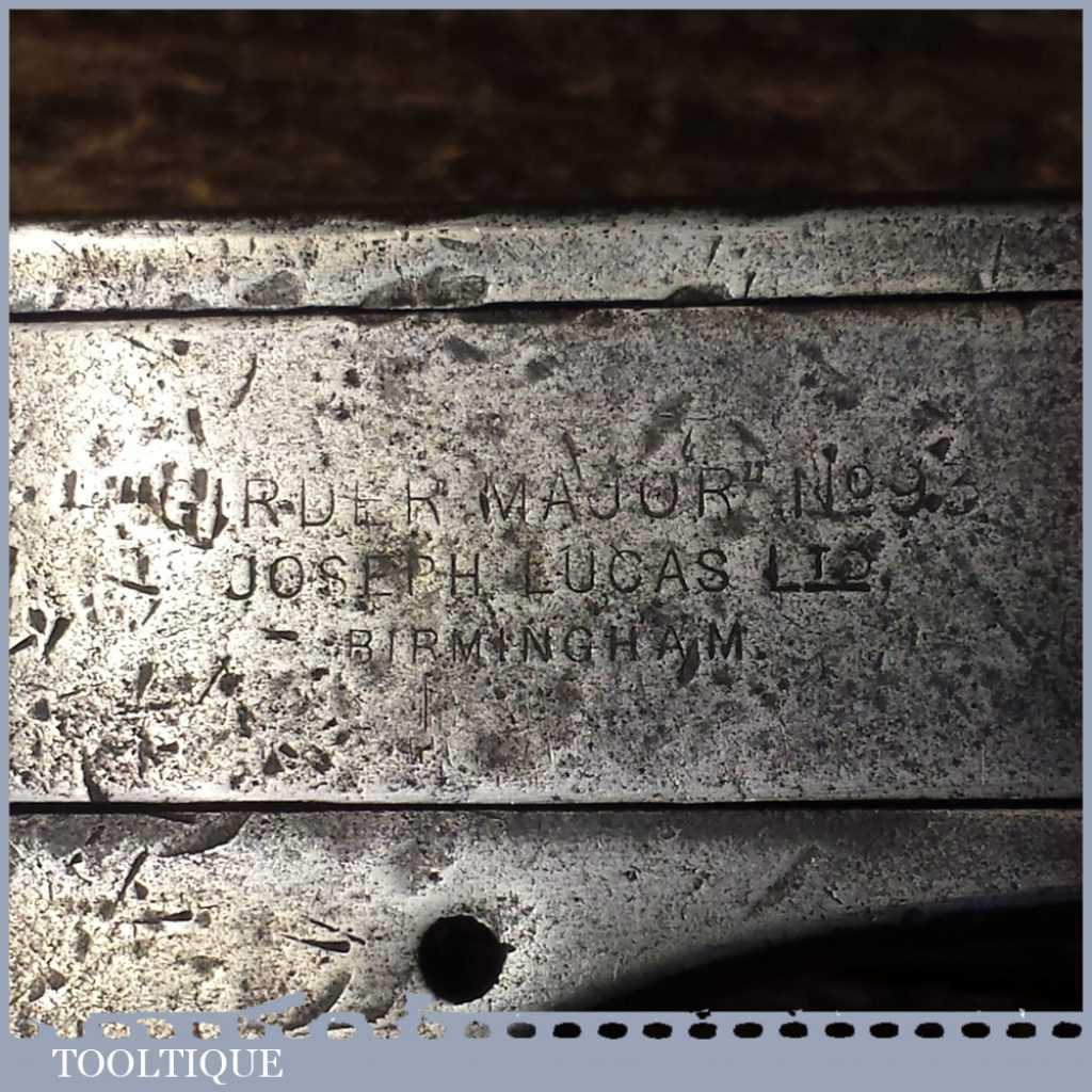 Vintage Joseph Lucas Girder Major No: 03 Adjustable Spanner Wrench ...