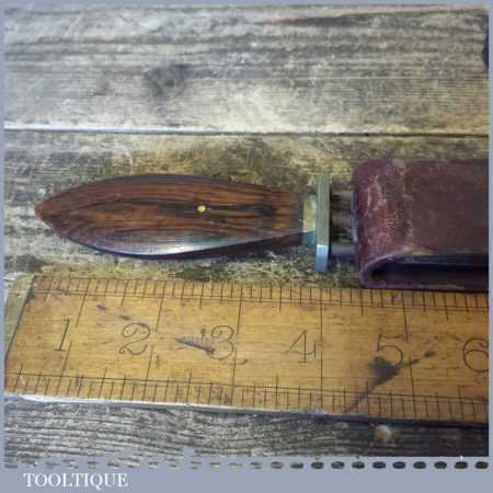 Rare Vintage Barber’s Adjustable Loom Leather Strop Rosewood Handle ...