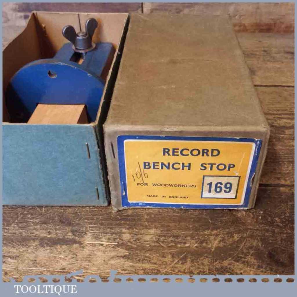 Vintage Boxed Record No: 169 Bench Stop – Good Condition | Tooltique