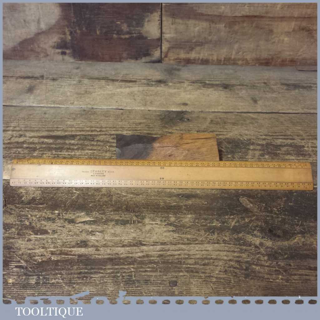 Vintage Stanley London Boxwood Scale Rule – Good Condition | Tooltique