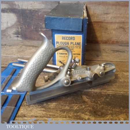Vintage Boxed Record No: 044 Plough Plane With 8 Cutters – Fully ...