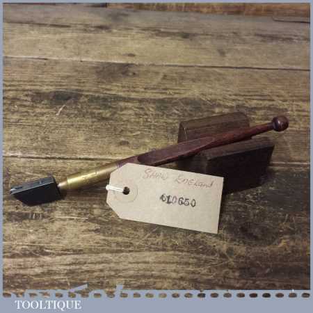 Vintage Shaw Redwood Brass Wheeled Glass Cutter – Good Condition ...