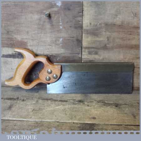 Vintage No: 13B W Tyzack & Turner 10” Brass Back Tenon Saw – Sharpened ...