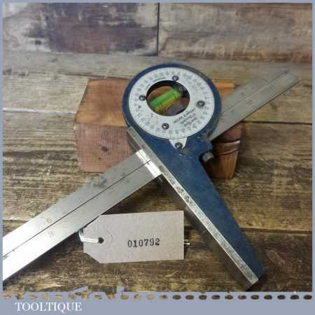 Vintage Moore & Wright Protractor And Rule – Good Condition | Tooltique