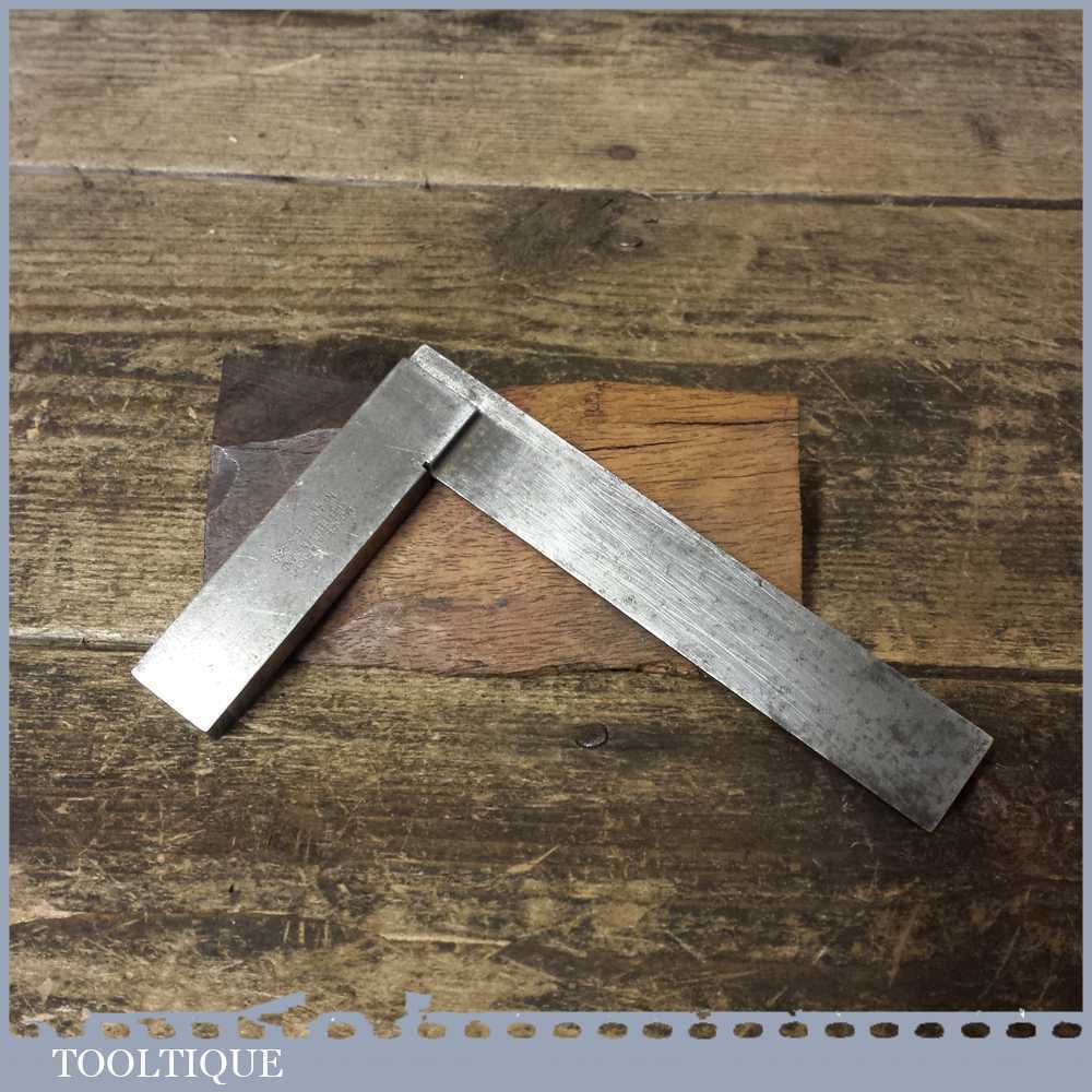 Vintage 4” Moore & Wright Engineers Steel Square – Good Condition | Tooltique