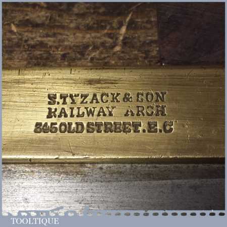 Vintage S Tyzack 14” Brass Back Tenon Saw 10 TPI – Sharpened | Tooltique