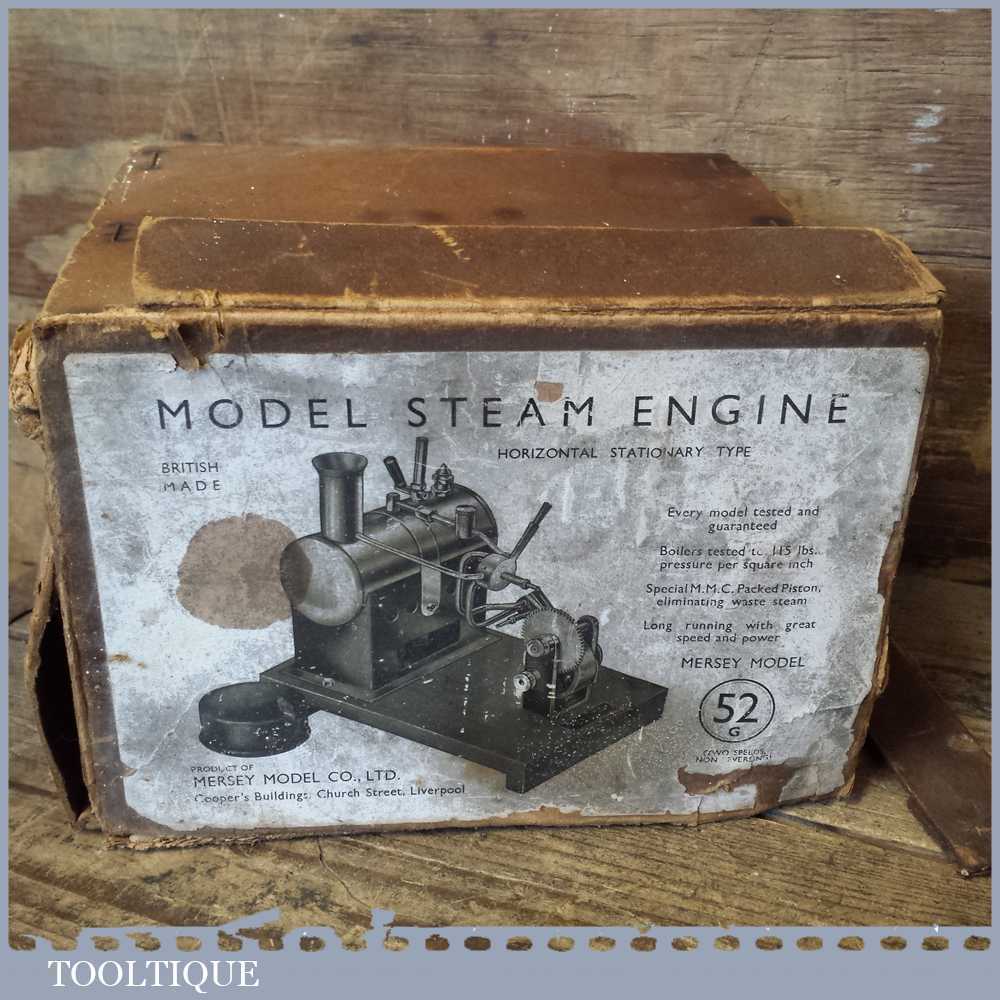 Scarce Antique Boxed 1950’s Mersey Model Co Ltd No: 52G Toy Steam ...