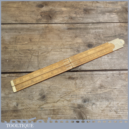 Vintage Boxwood Folding Ruler Chamfered Edge – Rabone Model No: 2550 ...