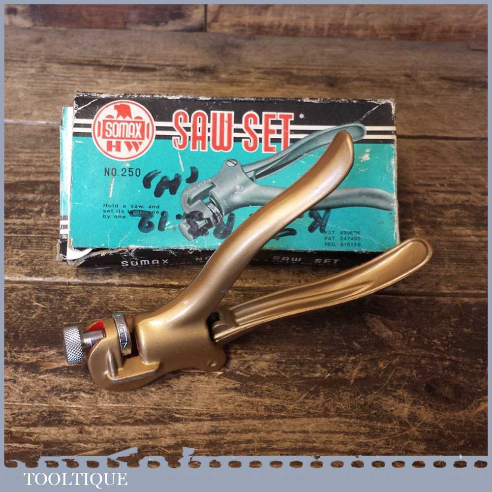 Vintage Boxed Somax No: 250 Saw Set – Good Condition Ready For Use ...