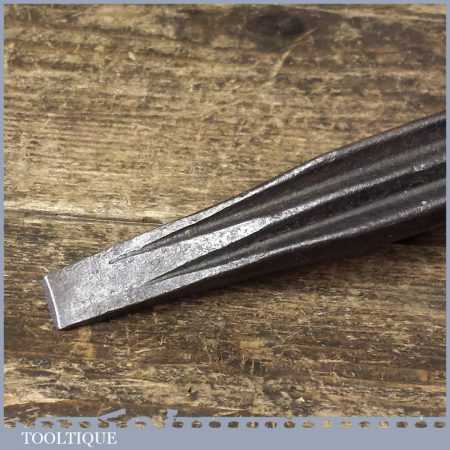 Unusual Fluted Vintage Stone Mason’s Cold Chisel – Good Condition ...