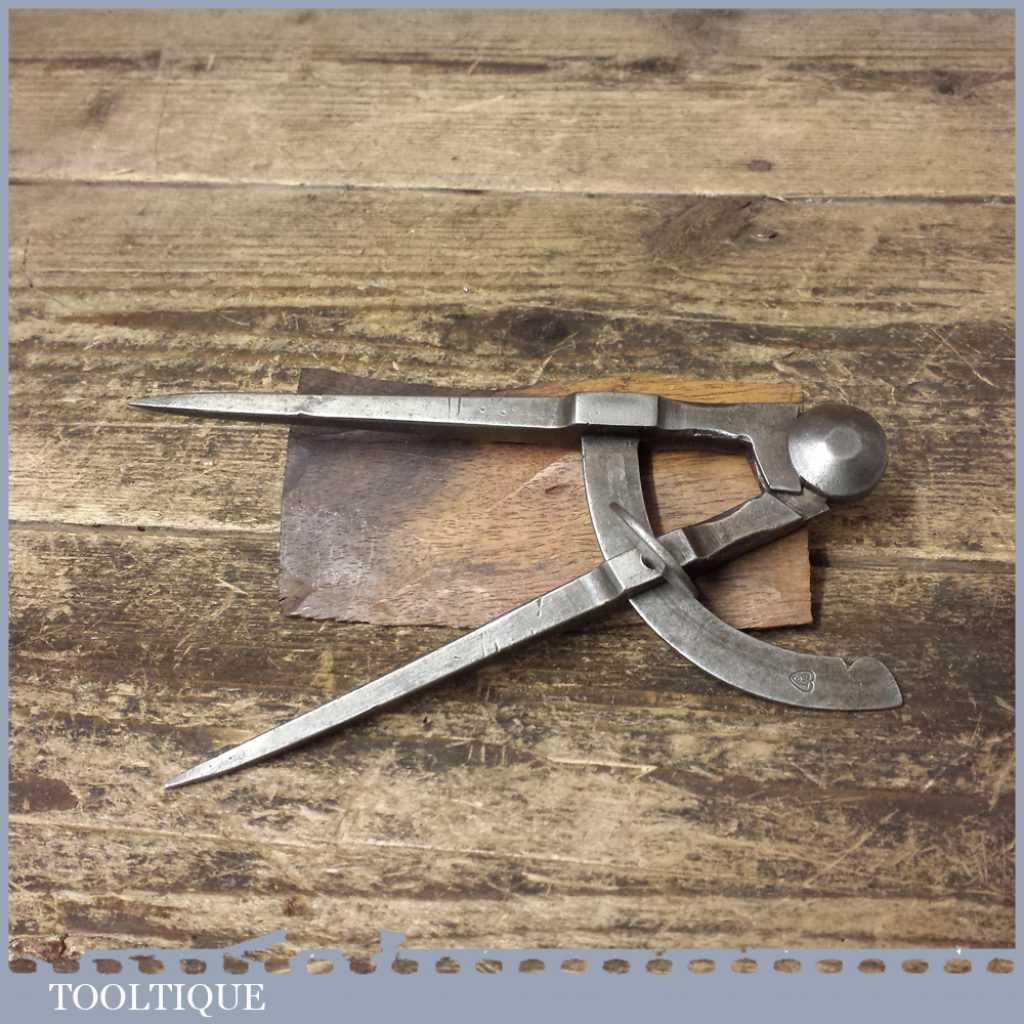 Vintage RTS Leatherworking Cast Steel 6” Square Leg Wing Dividers ...