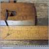 Unusual Vintage Beech Scraper Rabbet Plane Alloy Sole – Good Condition ...