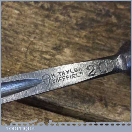 Vintage Henry Taylor Acorn 3/16” Curved Wood Carving Gouge Chisel ...