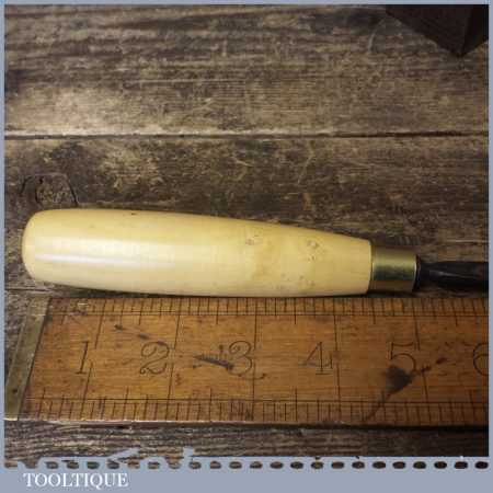 Vintage No: 6 Henry Taylor 3/8” Straight Wood Carving Gouge Chisel ...