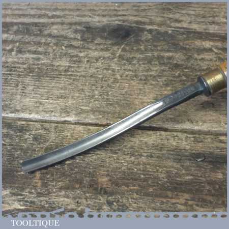 Vintage E Preston 3/16” Curved Wood Carving Gouge Chisel – Sharpened ...