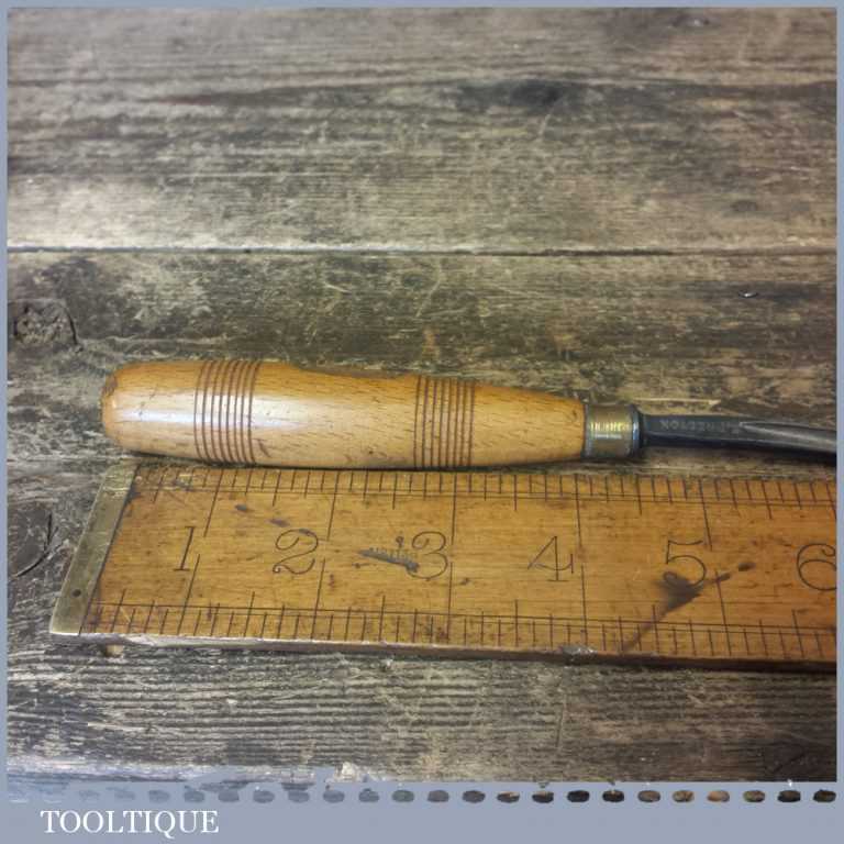 Vintage E Preston 3/16” Curved Wood Carving Gouge Chisel – Sharpened ...