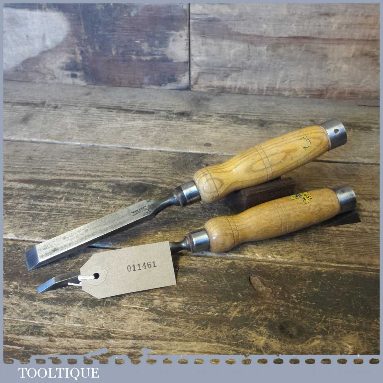 2 Vintage Cooper & Sons Fuluse 1/4” 11/16” Heavy Duty Firmer Chisels ...