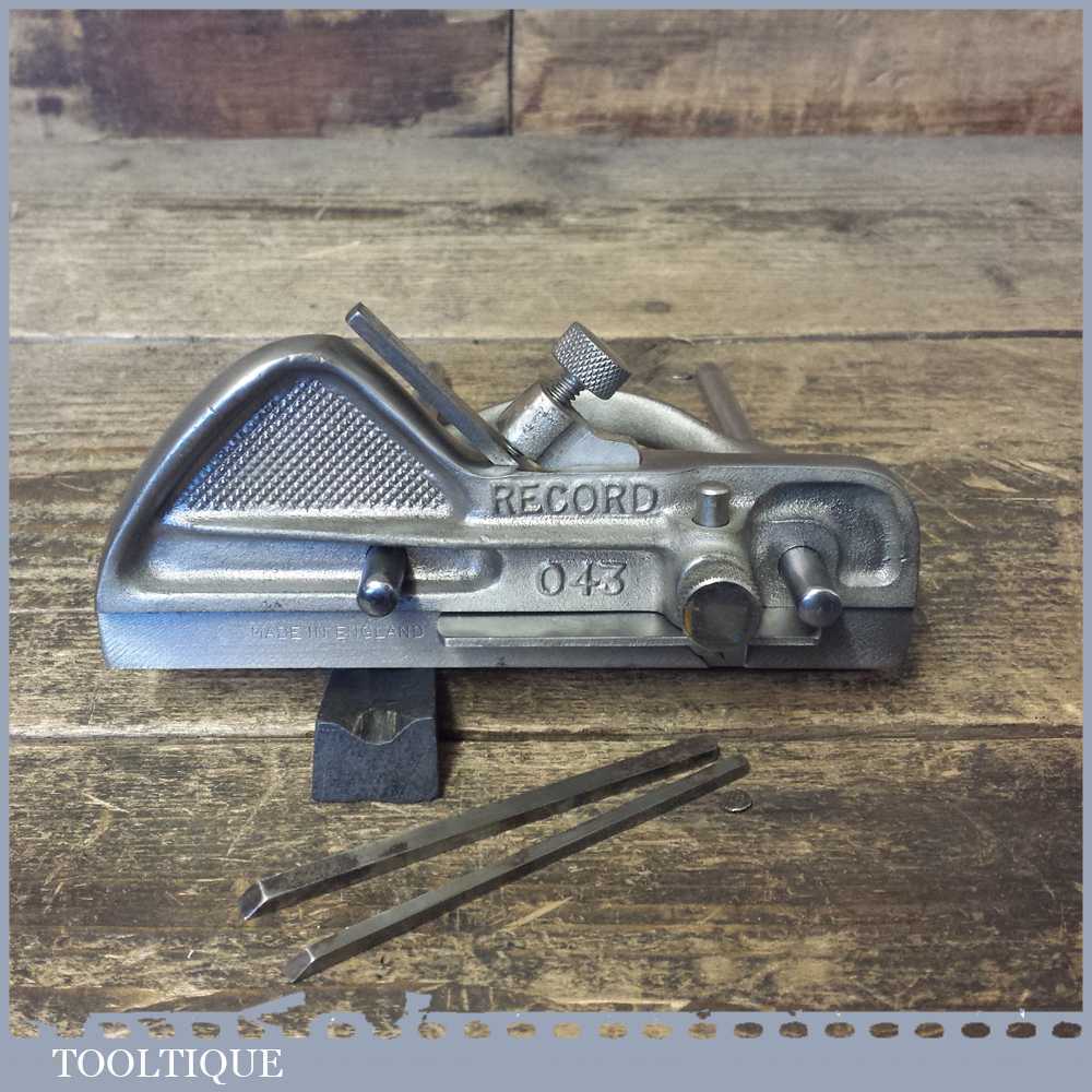 Vintage Record No: 043 Plough Plane Complete With Cutters – Fully ...