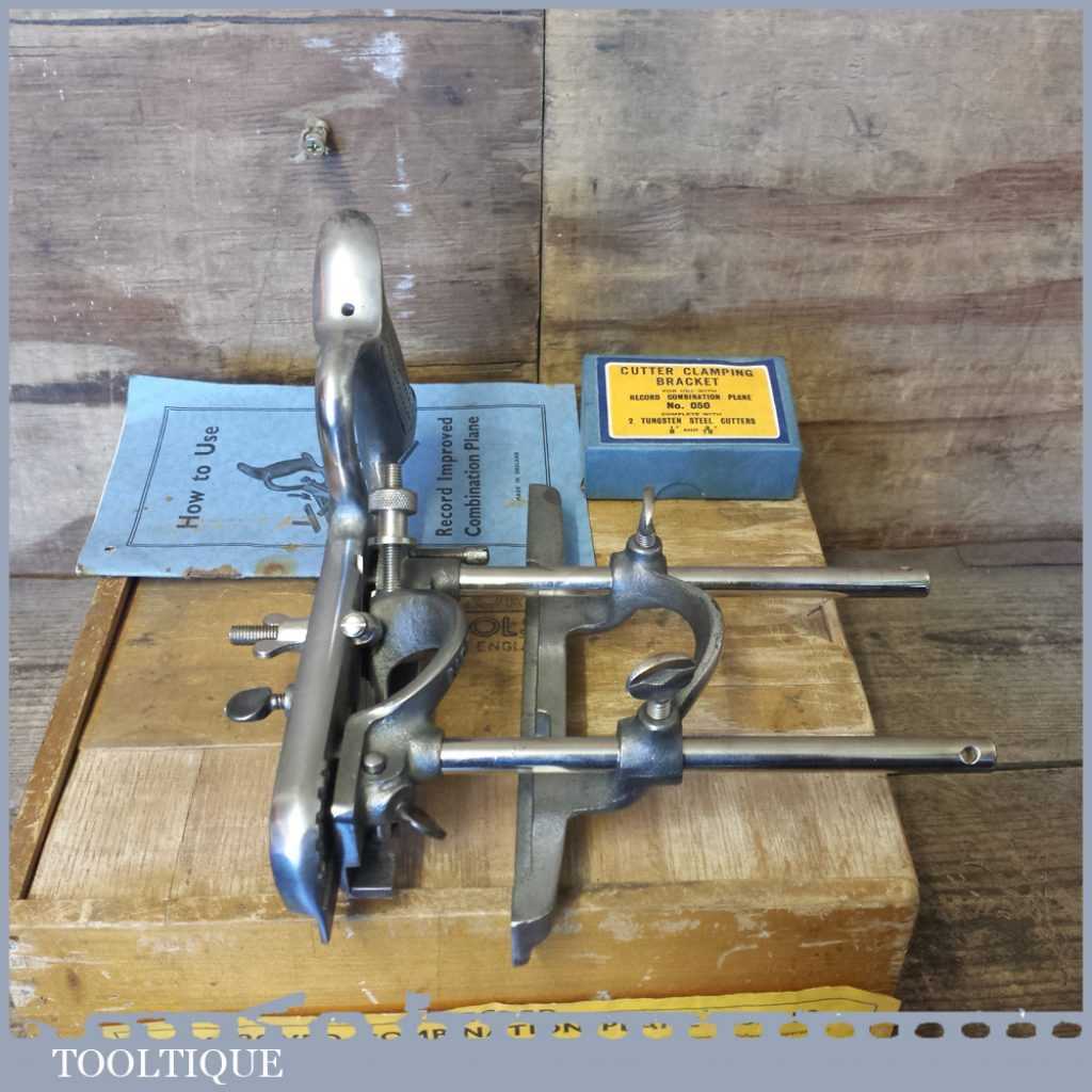 Vintage Record No: 050 Combination Plough Plane 16 Cutters – Fully ...