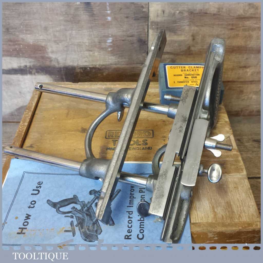 Vintage Record No: 050 Combination Plough Plane 16 Cutters – Fully ...