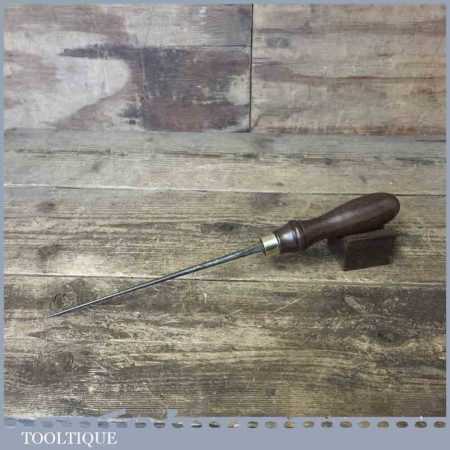 Vintage Saddlers Leatherworking Long Awl – Hardwood Handle | Tooltique