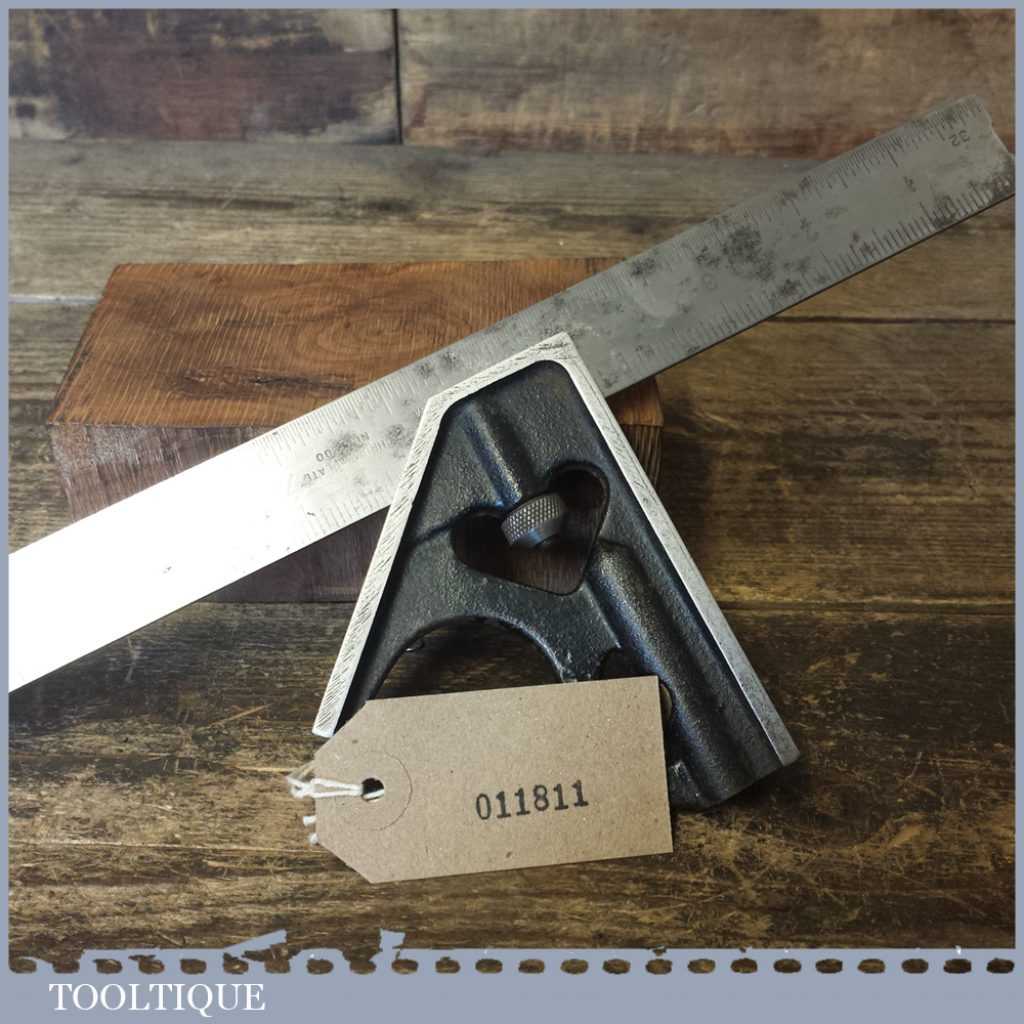 Vintage Engineers No: 1200 Steel Adjustable Combination Square – Fully ...