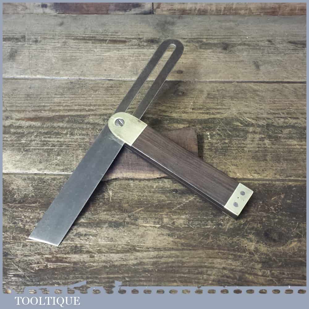 Vintage 10½” Rosewood And Brass Sliding Bevel – Good Condition | Tooltique