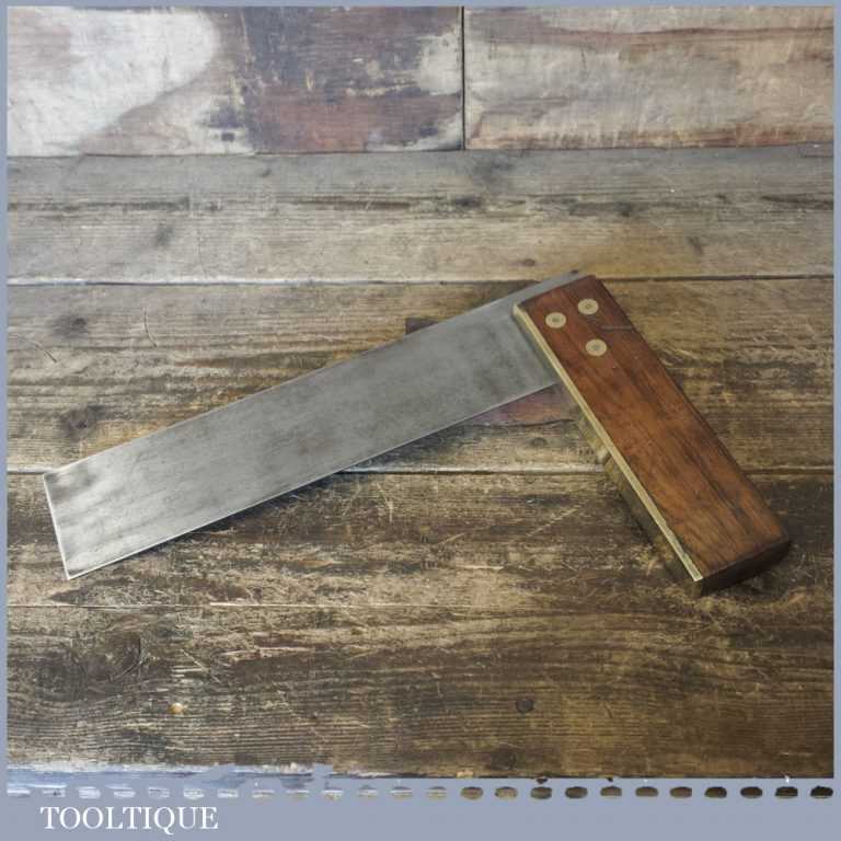 Vintage Carpenters 9” Rosewood Brass Try Square – Good Condition ...
