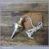 Vintage 3” Steel Tipped Solid Brass Plumb Bob – Good Condition | Tooltique