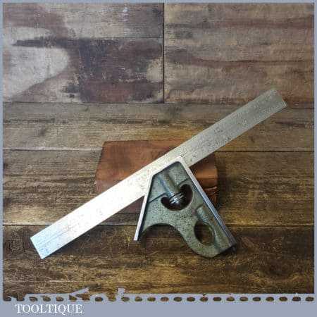 Vintage Rabone Chesterman No: 1912 Steel Adjustable Combination Square ...