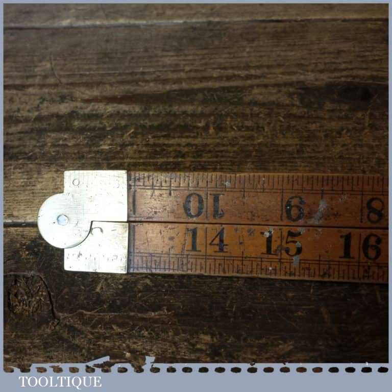 Vintage Dutch 2ft Imperial Boxwood Brass Folding Ruler – Good Condition ...