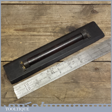 Ebony & Brass 9” Rolling Parallel Ruler Marked Franks Deansgate ...