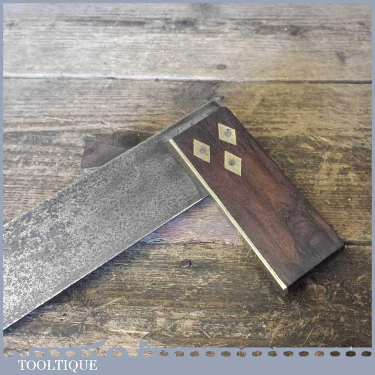 Vintage Carpenters 6” Rosewood Brass Try Square – Good Condition ...