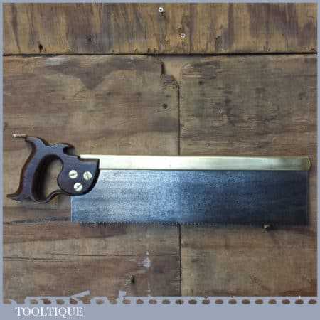 Rare Vintage W Tyzack & Turner 16” Brass Back Tenon Saw 8 TPI ...