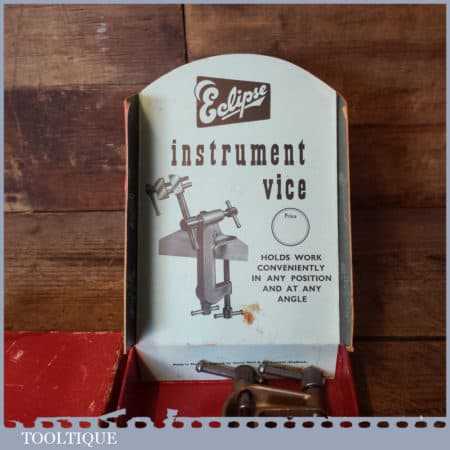Scarce Near Mint Vintage Boxed Eclipse No: 180 Instrument Vice | Tooltique