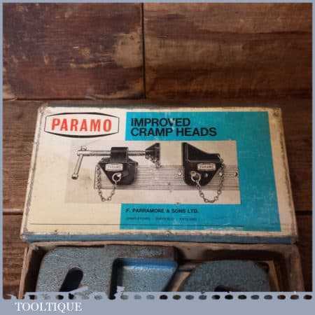 Vintage Pair Boxed Paramo Improved Cramp Heads – Good Condition | Tooltique