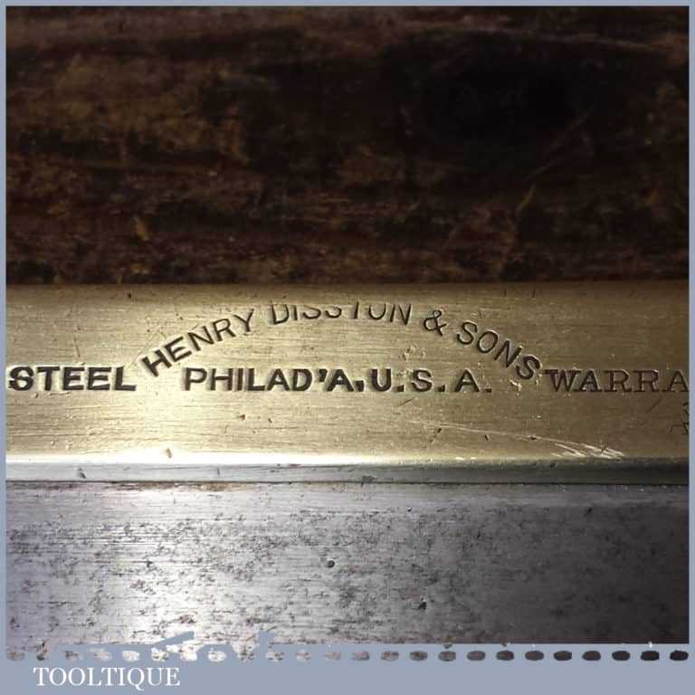 Vintage Henry Disston Philadelphia USA 8” Brass Back Dovetail Saw ...