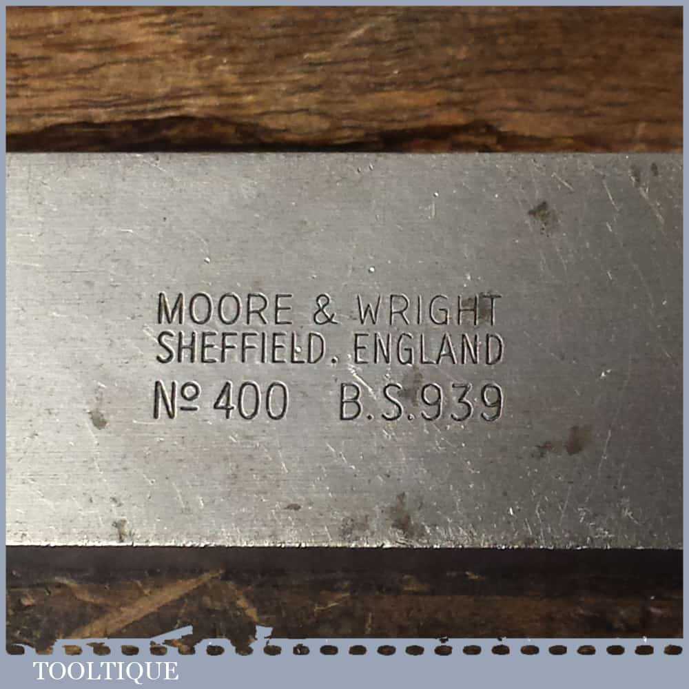 Vintage Moore & Wright No: 400 B.S.939 Engineer’s Precision Set Square | Tooltique