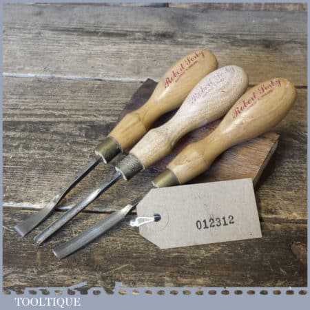 Set Of 3 No: Robert Sorby Wood Carving Chisels – Sharpened Honed ...