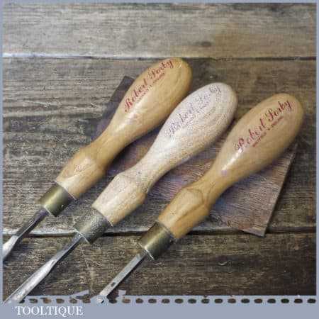 Set Of 3 No: Robert Sorby Wood Carving Chisels – Sharpened Honed ...
