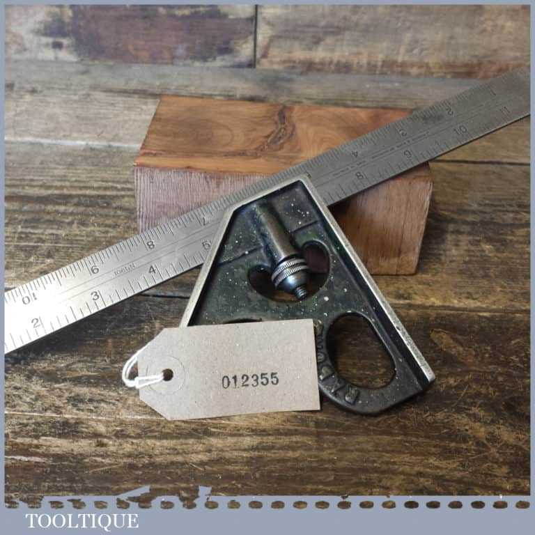 Vintage J Rabone No: 1901 Steel Adjustable Combination Square – Good ...