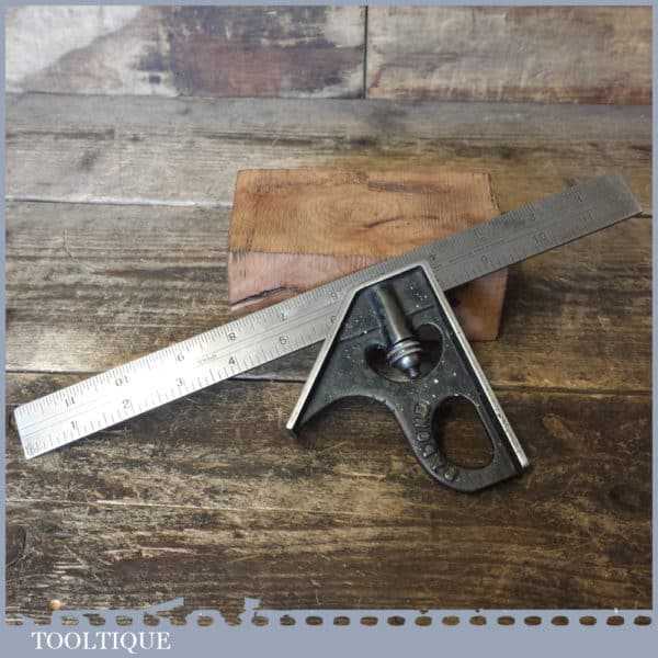 Vintage J Rabone No: 1901 Steel Adjustable Combination Square – Good ...