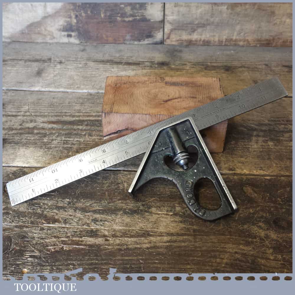 Vintage J Rabone No: 1901 Steel Adjustable Combination Square – Good ...