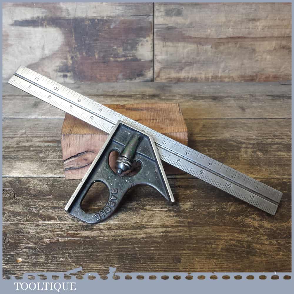Vintage J Rabone No: 1901 Steel Adjustable Combination Square – Good ...