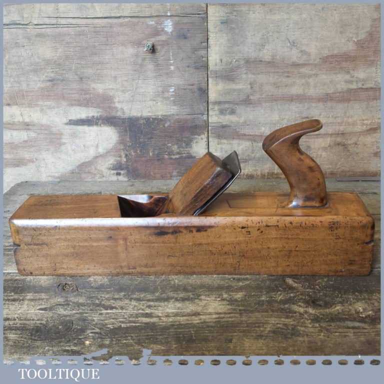 Antique E Preston & Sons 16” Skew Mouthed Beechwood Badger Plane ...