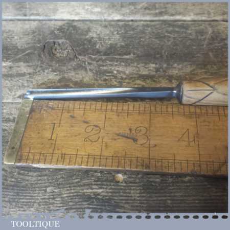Vintage No: 11 Herring Bros 3/16” Straight Wood Carving Gouge Chisel ...